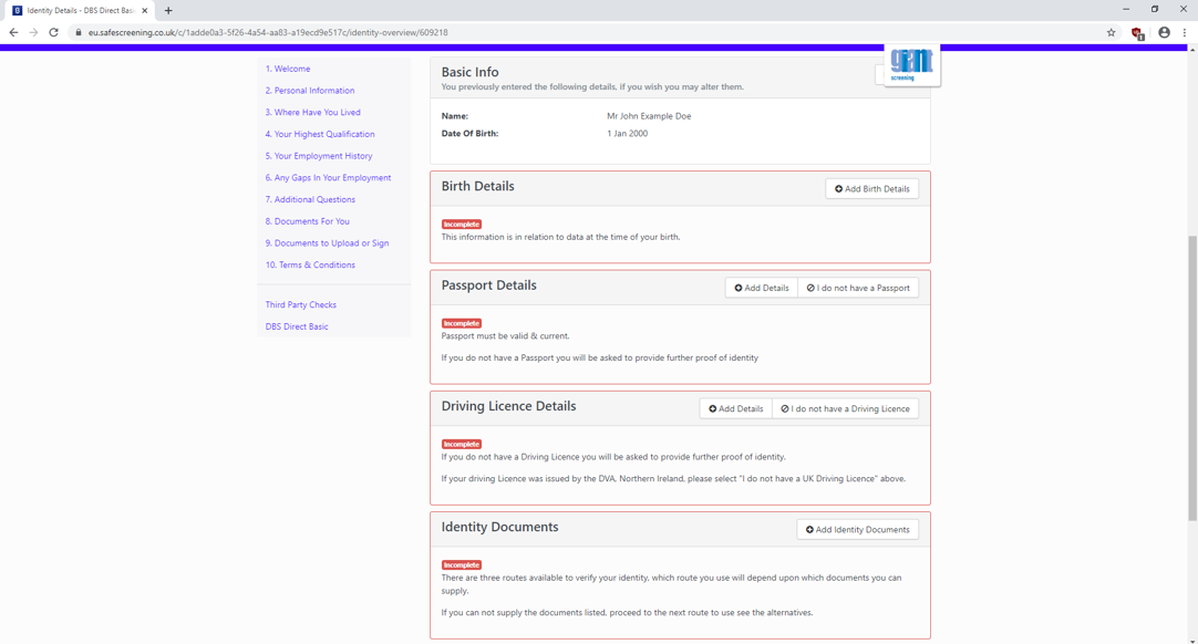 giant screening candidate hub